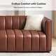 HULALA HOME Olinto Modern 83''W Genuine Leather Tufted Couch Sofa with ...
