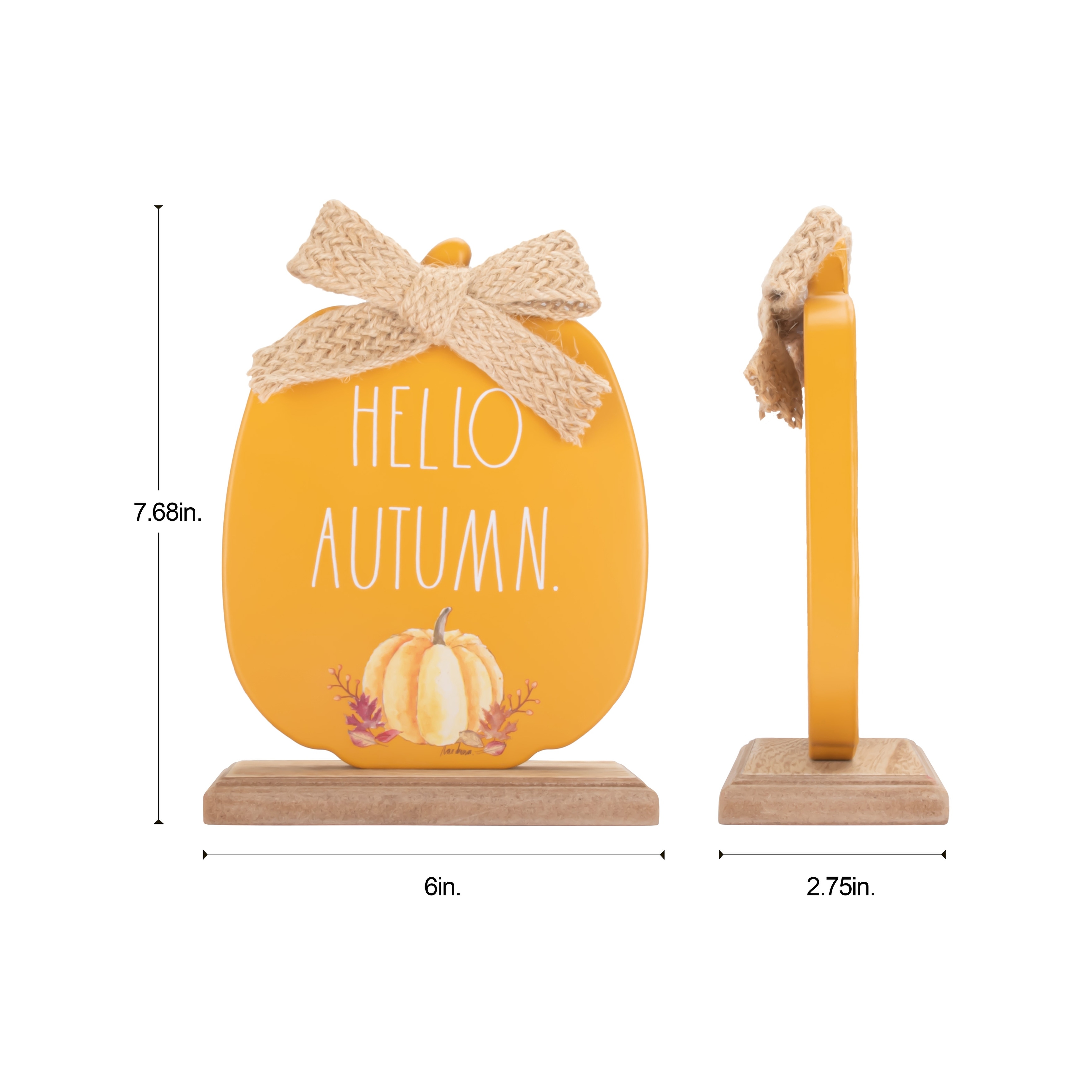 hello pumpkin plaque