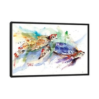iCanvas "Sea Turtles" by Dean Crouser Framed Canvas Print - Bed Bath ...