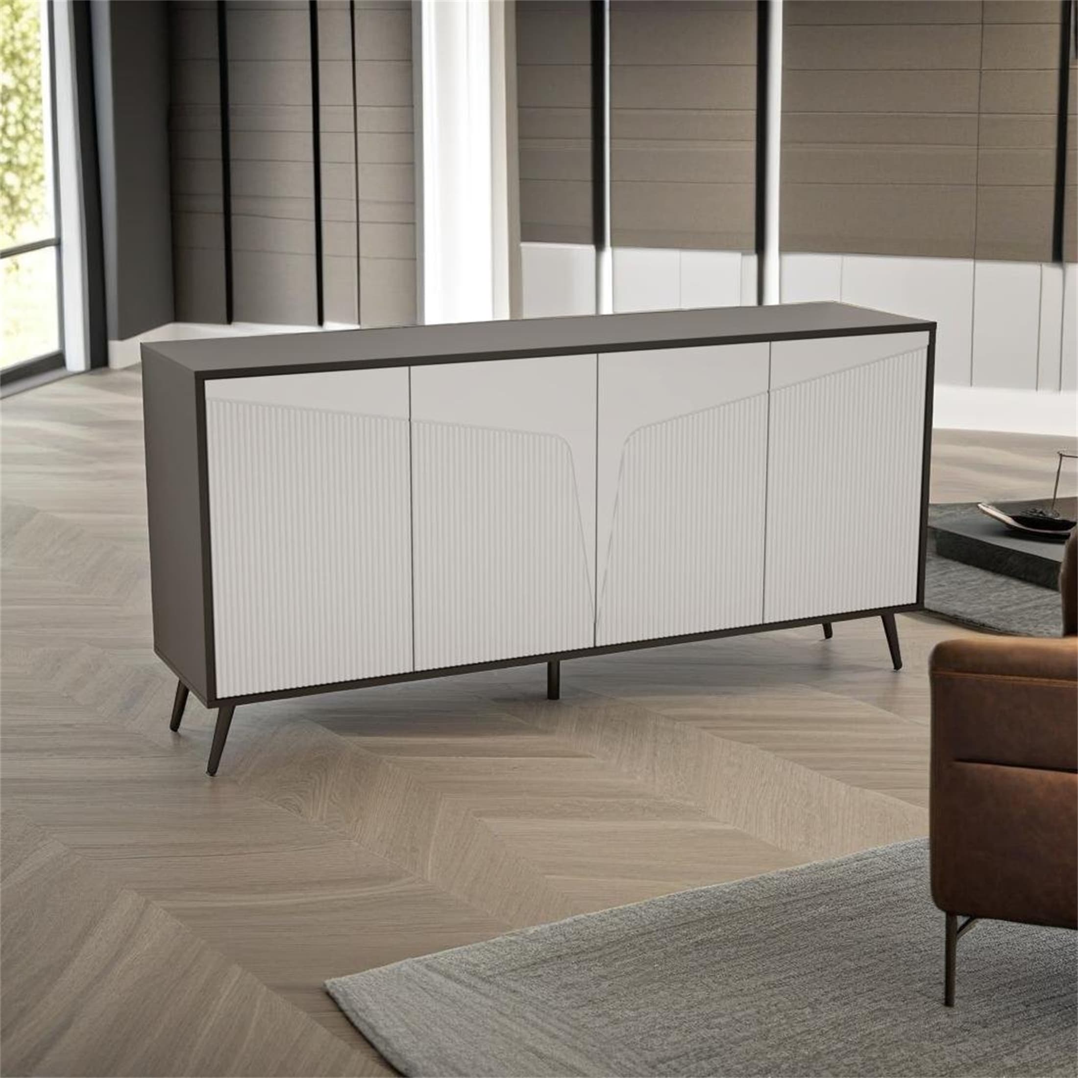 Natural rattan 2 door cabinet - Bed Bath & Beyond - 39381360