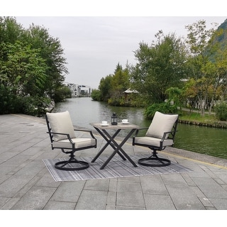Silver Spring 3 Piece Outdoor Patio Bistro Set - Bed Bath & Beyond ...