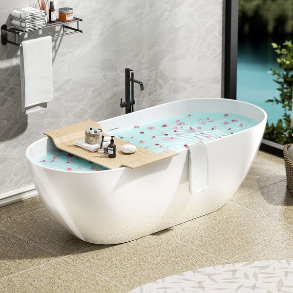 freestanding bath overflow
