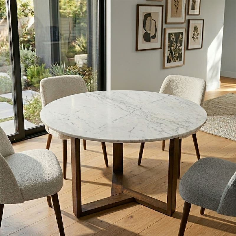 Round, Marble Dining Tables - Overstock