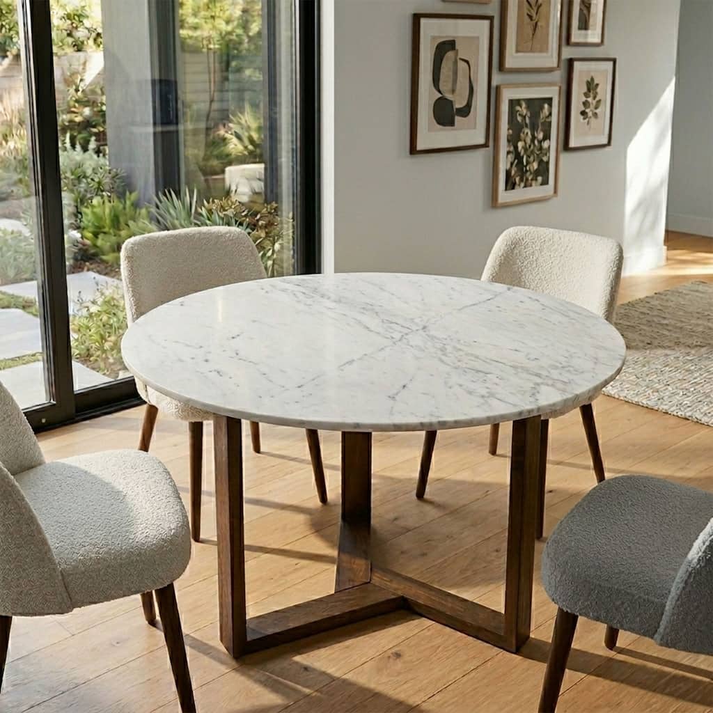 Round, Marble Dining Tables - Overstock
