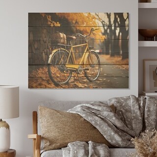 DESIGN ART "Amber Adventure Bicycle I" Bicycle Wood Wall Decor - Modern ...