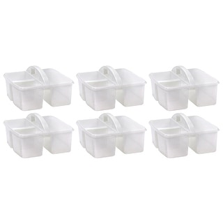 Teacher Created Resources Plastic Storage Caddy, Clear, Pack of 6 - Bed ...