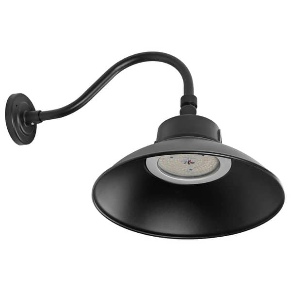 LED Gooseneck 30W/40W/50W CCT Selectable 3K/4K/5K Black 120-277V With ...
