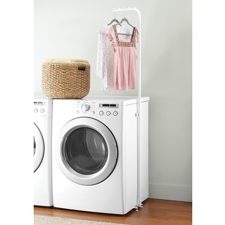 Whitmor Magnetic Laundry Valet Hanging Rod - White - On Sale - Bed Bath ...