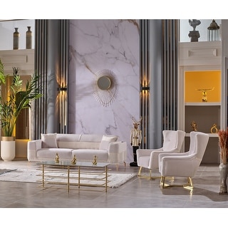 Besa 3 Pieces Living Room Sets 1 Sofa 2 Chair - Bed Bath & Beyond ...