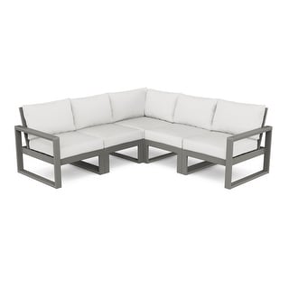 POLYWOOD EDGE 5-Piece Modular Deep Seating Set - Bed Bath & Beyond ...