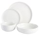 Oslo Porcelain Chip and Scratch Resistant Dinnerware Set, Service for 4 ...