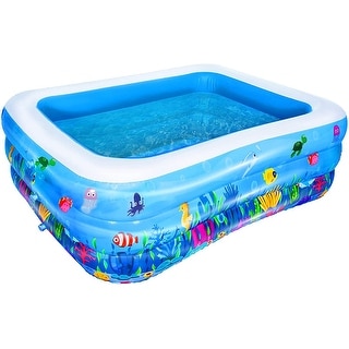 Inflatable Swimming Pool Multiple Sizes Large Pools for Family Adults ...