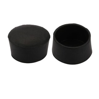 2pcs Furniture Desk Chair Round Rubber Leg Cap Cover 50mm Inner ...