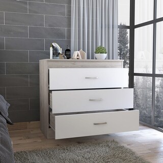 3 Drawer Dresser; Superior Top; Handles - Bed Bath & Beyond - 37784587