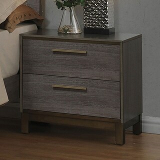 23" Two-Tone Nightstand with English Dovetail Drawers for Bedroom ...
