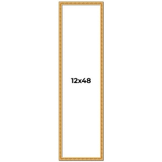 12x48 Frame Gold Real Wood Picture Frame Width 1 inches | Interior ...