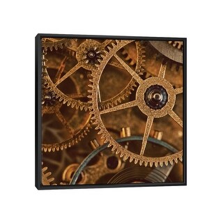 iCanvas "Copper Cogs Close-Up I" by Tom Quartermaine Framed - Bed Bath ...