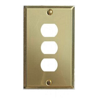 Switchplate Solid Brass 3 Interchangeable/Despard Renovators Supply ...