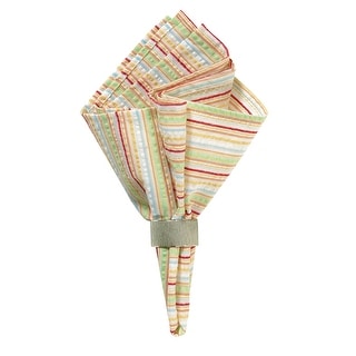 Multi Color Striped Cotton Napkin Set of 6 - Set of 6 - Bed Bath ...