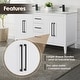 Altair Laurel Bath Vanity with Calacatta White Quartz Stone Countertop ...