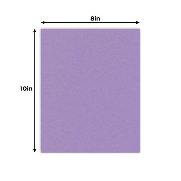 Light Purple 8x10 Backing Board - Uncut Photo Mat Board (25-Sheets ...