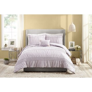 Jessica Simpson Ruched Stripe Comforter Set - Bed Bath & Beyond - 33046202