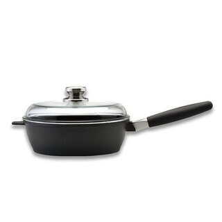 BergHOFF Scala Non-stick Cast Aluminum 9.5" Sautepan 3Qt., Glass Lid ...
