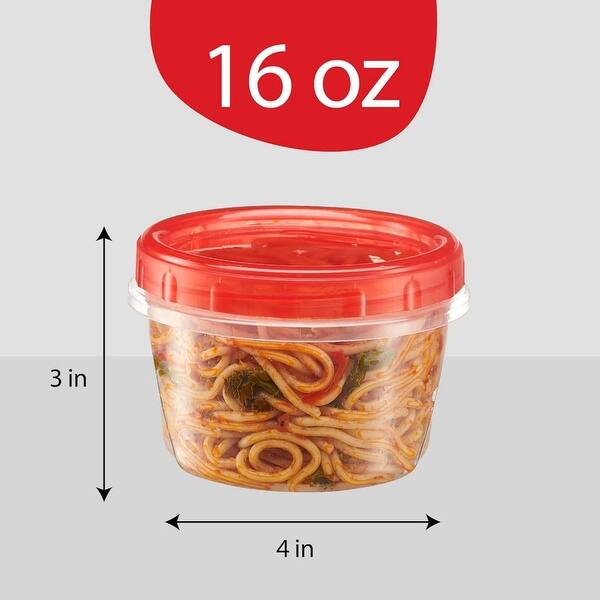 6 Pack Food Storage Containers 16 oz - Bed Bath & Beyond - 39099406