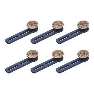 Button Extenders, 6pcs Alloy & Silicone Jean Button Extender(Light ...