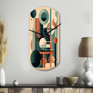 Orange And Green Mid Century Momentum IV - Abstract Midcentury Large ...