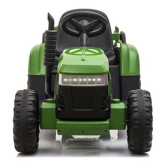 Agricultural Adventures Await: 12V Kids Ride-On Tractor with Trailer ...