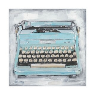 Vintage Typewriter III (41 x 41) Canvas Art Print - Bed Bath & Beyond ...