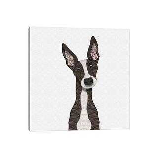 iCanvas "Cute Brindle Greyhound" by Angelika Parker Canvas Print - Bed ...