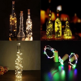 8PCS 20 LED Battery Micro Rice Wire Copper Fairy String Lights - Bed ...