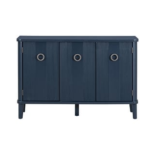 Rectangular Wood Console Tables with 3 Acacia Solid Doors, Entryway ...