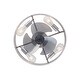 18in Small Caged Ceiling Fan with Light Remote Control - Bed Bath ...