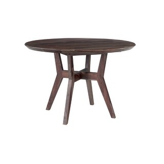 Porter Designs Fall River Contemporary Solid Wood Round Dining Table ...