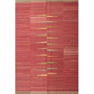 Ahgly Company Machine Washable Contemporary Ruby Red Area Rugs - Bed ...