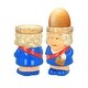 Elgate Products Ceramic British Egg Cups - Decorative Soft Boiled Egg ...
