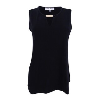 Kasper Women's Petite Hardware Keyhole Top - Bed Bath & Beyond - 41231785