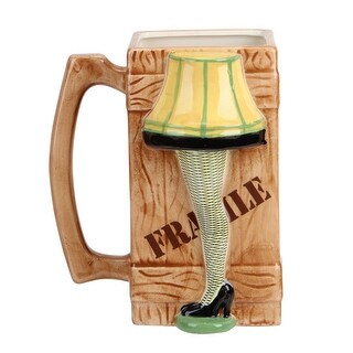 7" A Christmas Story Fragile Leg Lamp Molded Ceramic Mug - Bed Bath ...