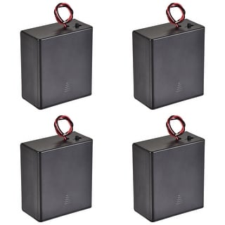 Battery Case Storage Box 2 Slots x1.5V 2-Wire for 2x D Battery w Cover ...