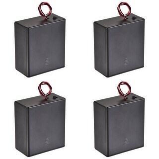 Battery Case Storage Box 2 Slots x1.5V 2-Wire for 2x D Battery w Cover ...