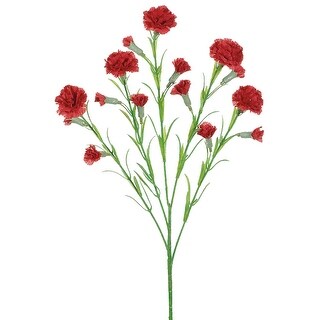 Carnation Artificial Floral Spray - 26" - Red - Bed Bath & Beyond ...