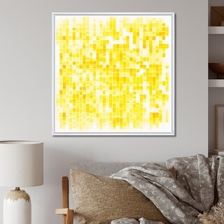 Designart "Sunshine Philosophy of Life Minimal Yellow I" Modern ...