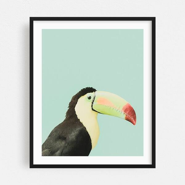 Toucan Too Pastel Blue Digital Animals Birds Pastels Art Print/Poster ...