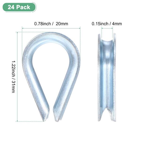 Wire Rope Thimbles, Carbon Steel Rope Thimble Rigging for Diameter ...