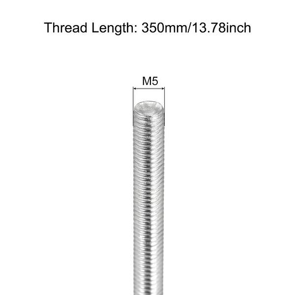 Fully Threaded Rod M5 x 350mm 0.8mm Pitch 304 Stainless Steel Right ...