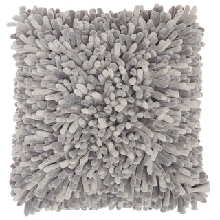 Silver Orchid Negri Velvet Sponge Finger Throw Pillow 20" x 20" - Bed ...