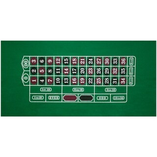 GSE™ 36"x72" Casino Roulette Tabletop Layout Felt, Casino Table Top ...